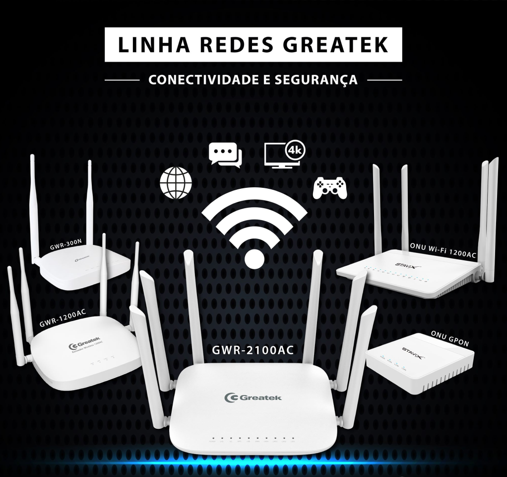 Roteador 1200Mbps Gigabit – Greatek