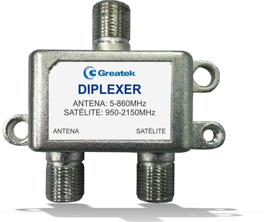 Diplexer para satélite e UHF – Greatek
